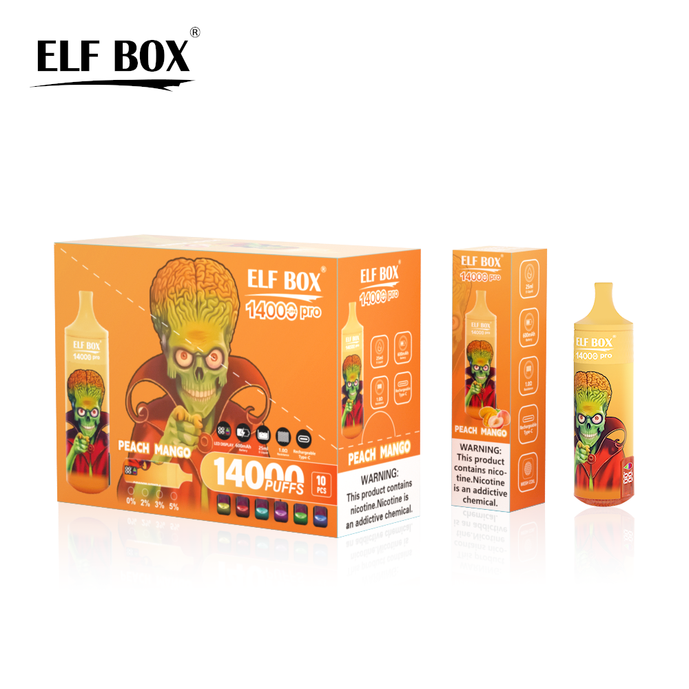 ELF BOX RGB14000 per Peach Mango Vape el disfrute de la fruta libre de ...