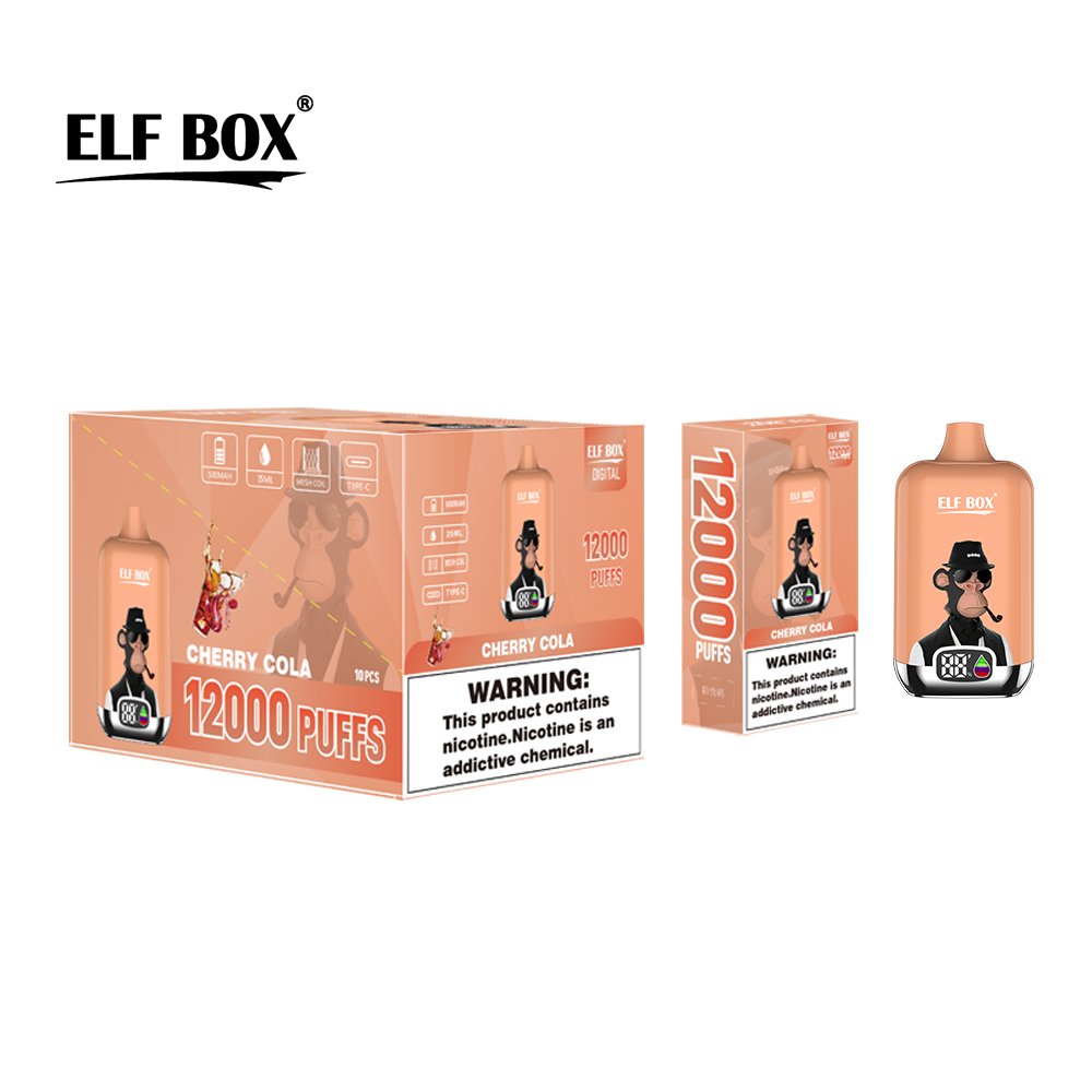 Cherry Cola Hochwertige E-Zigarette mit großem Zug 12000 Vape ELF BOX ...