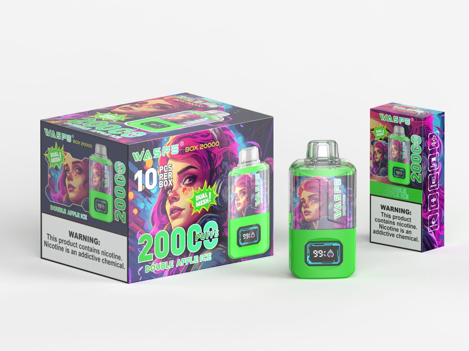 Högkvalitativ tullfri e-cigarett DOUBLE APPLE ICE Den perfekta ...