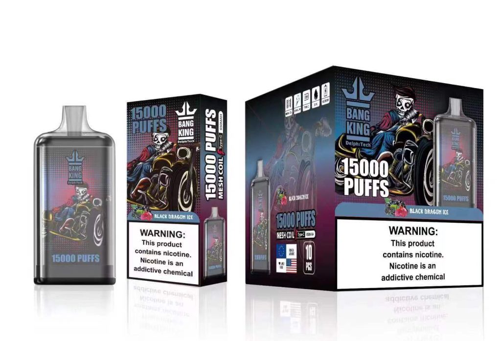 BANG KING digitaalne 15000 PUFFS Black Dragon Ice 15000 Rongid täis ...