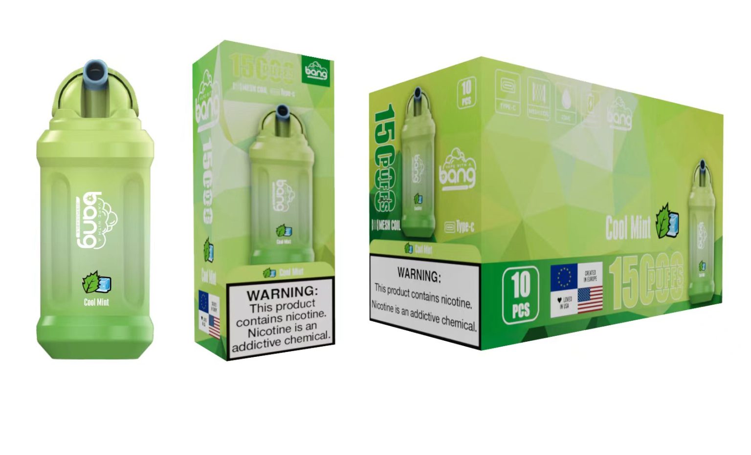 Immerse yourself in the delicious world of Cool Mint Bang 15000 Puffs a ...